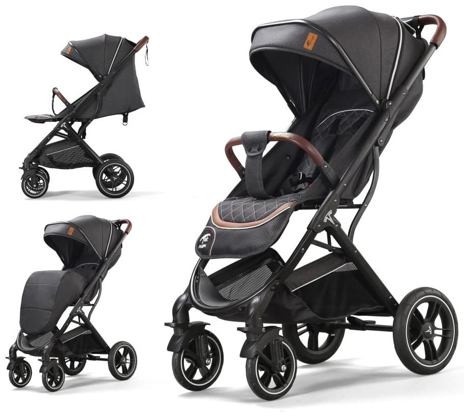 Коляска трансформер Teknum A31, черный, серый - купить с доставкой по ...