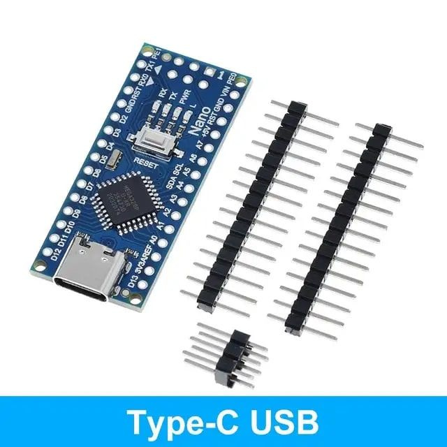 Arduino Nano 3.0, разъем Type-C, ATmega328P/CH340 (без USB кабеля ...