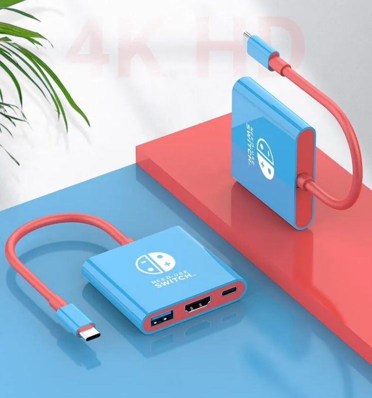 Switch док-станция ТВ Nintendo 4K HDMI USB 3,0 Type-C - купить с ...