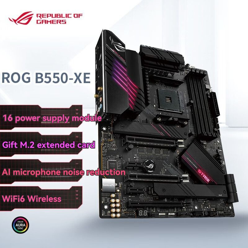 Материнская плата ASUS ROG STRIX B550-XE GAMING wifi купить по низкой цене с доставкой и ...