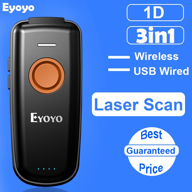 Eyoyo 1D беспроводной лазерный сканер штрих-кода через Bluetooth ...