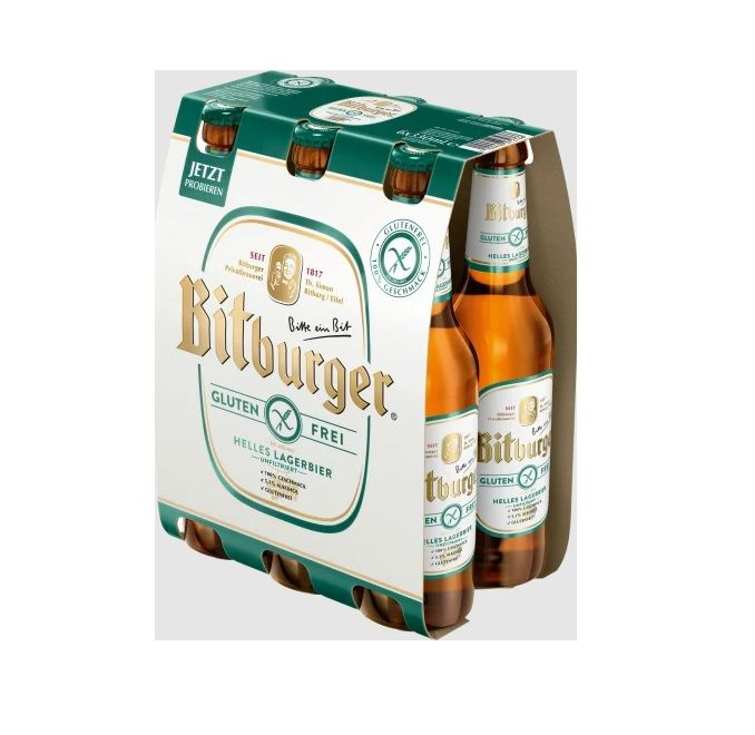 Пиво безалкогольное Bitburger Light Lager, 6 х 0,33л, Германия - купить ...