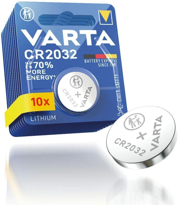 Батарейка VARTA CR2032 LITHIUM 3V 10шт. - купить с доставкой по ...