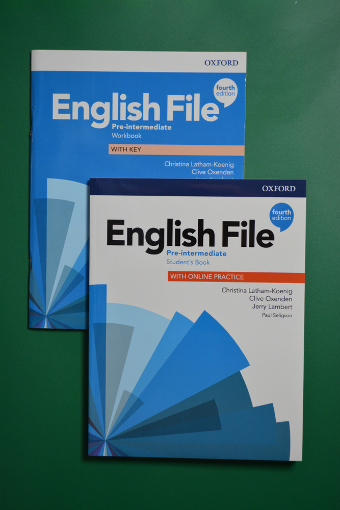 ENGLISH FILE Pre-Intermediate, 4th Edition. Комплект: Учебник + Рабочая Тетрадь + CD/DVD ...