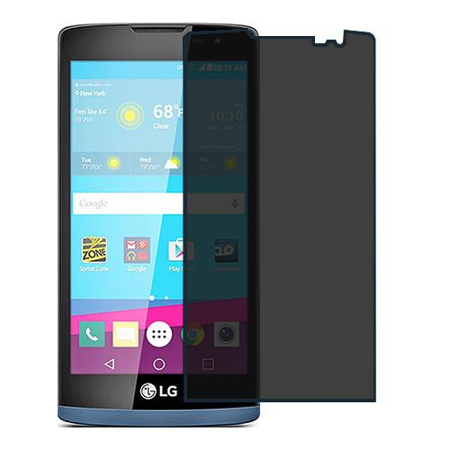 Скрин Мобайл защитный экран для LG Tribute 2 из нано стекло Privacy 9H ...