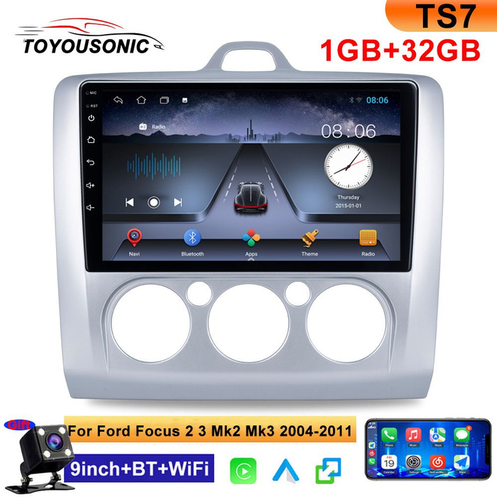 Автомагнитола Android For Ford Focus 2,1+32GB Магнитола WiFi Bluetooth ...