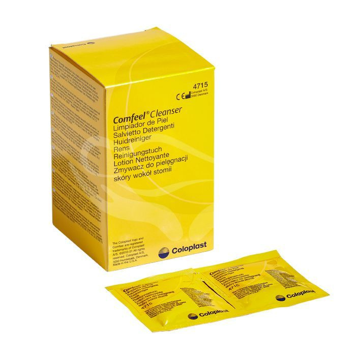 Очиститель для кожи вокруг стомы в салфетках 30шт Coloplast Comfeel ...