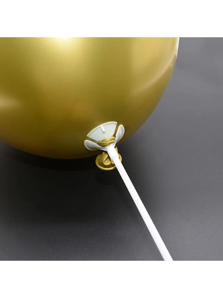 Палочки держатели для воздушных шаров Мосшар белые 100 шт - купить по ...