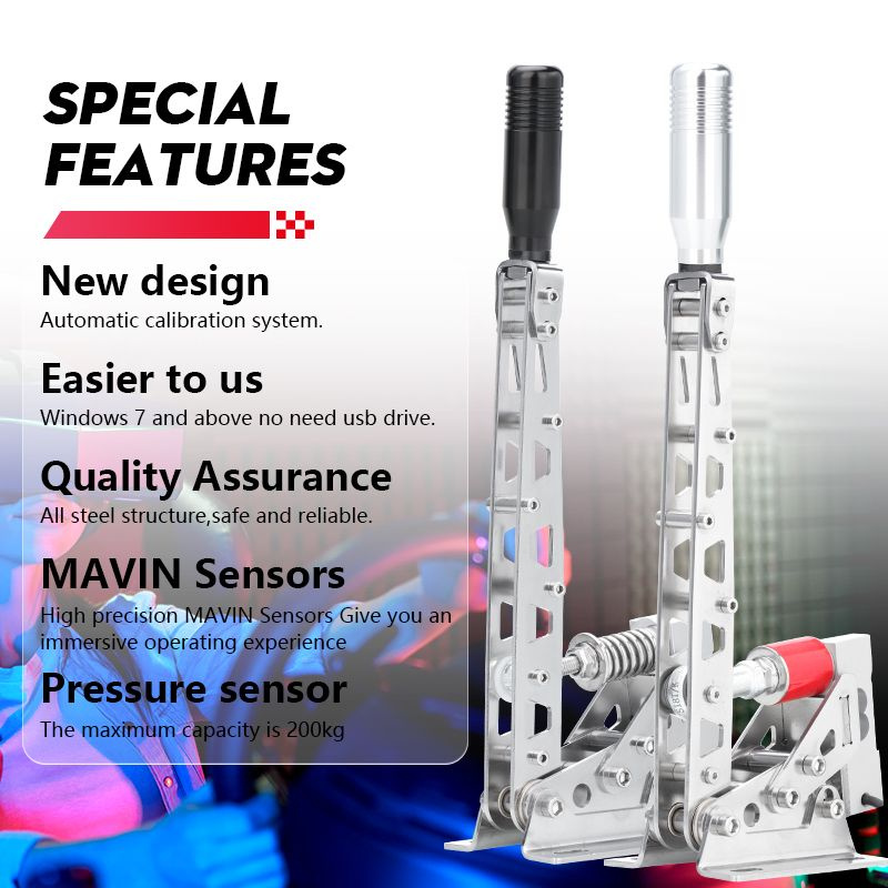 SIM Racing Тормозная система, компьютерный игровой USB-ручник Load Cell ...