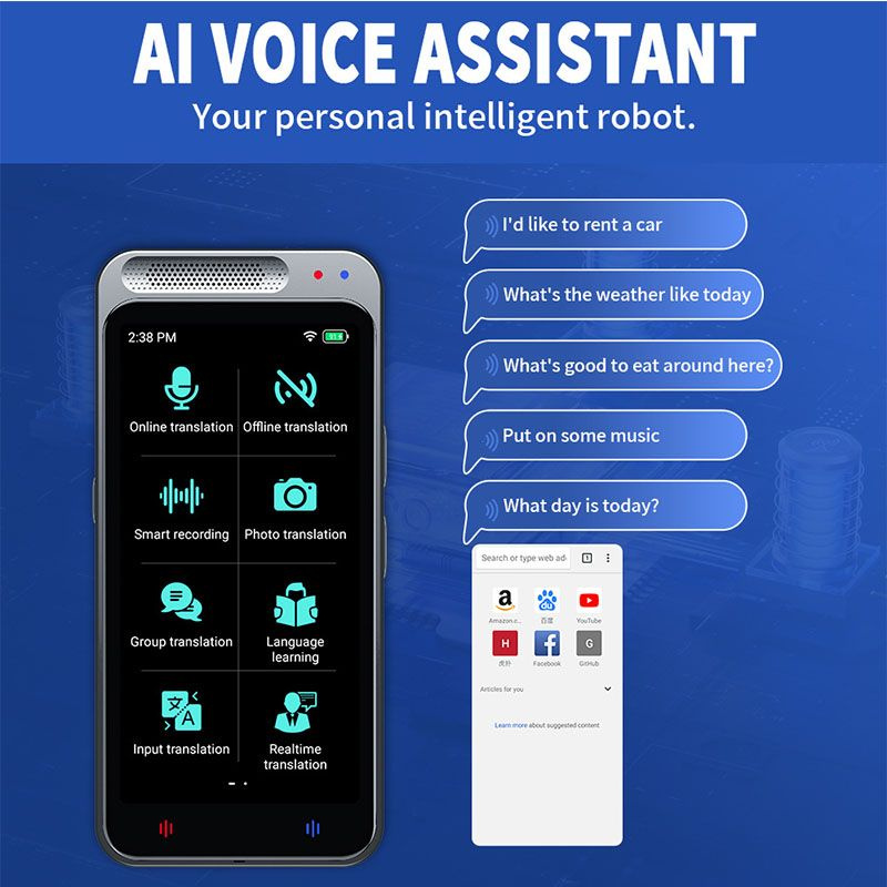 Интеллектуальный голосовой электронный переводчик AI Z6 - купить с доставкой по выгодным ценам в ...