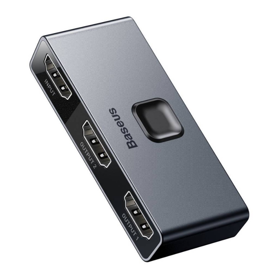 Хаб Baseus Matrix HDMI Splitter (2in1 or 1in2) Space Gray (CAHUB-BC0G ...