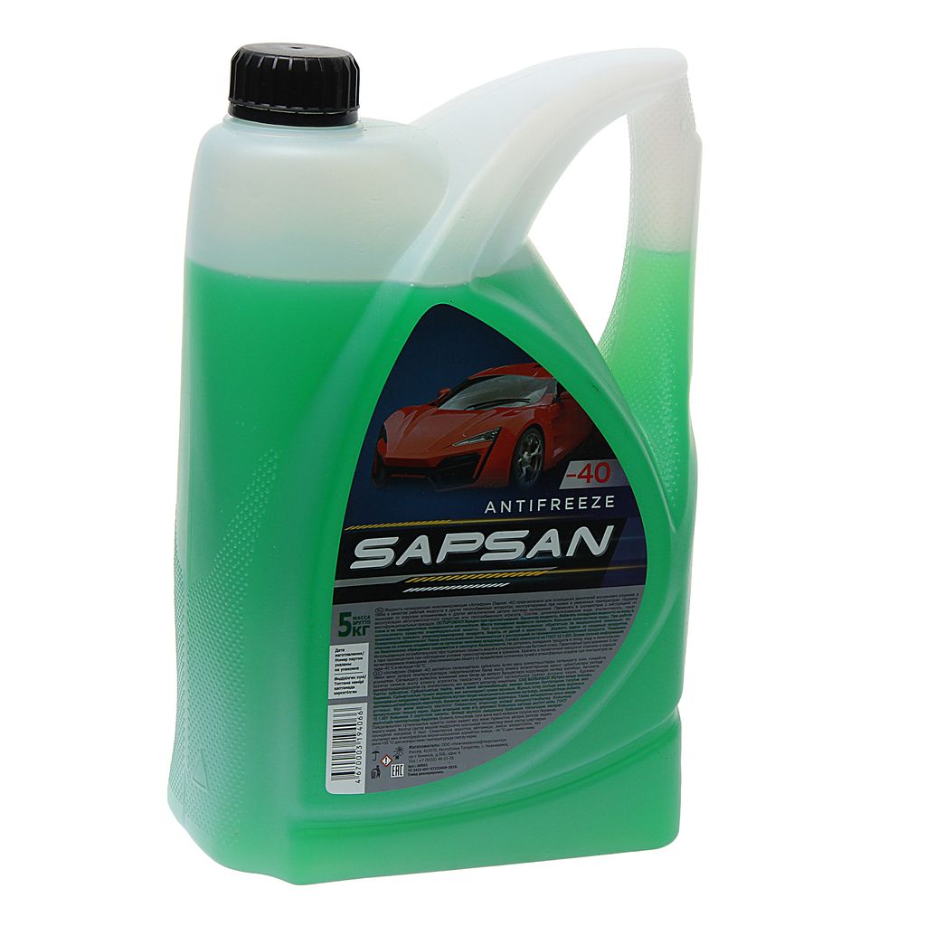 Антифриз Sapsan зелёный 5кг 60002 купить на OZON по низкой цене ...
