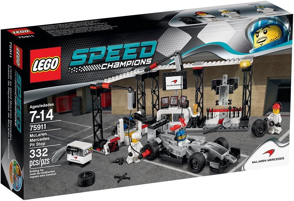 лего Speed Champions серия 75911 McLaren Mercedes Pit Stop, 332 деталей ...