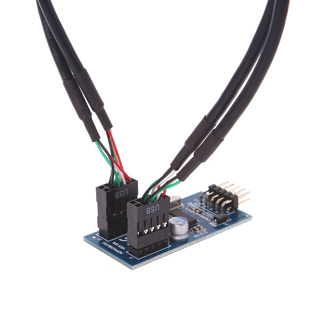 USB 2.0 9-контактный кабельный разветвитель PC для корпуса Внутренний ...