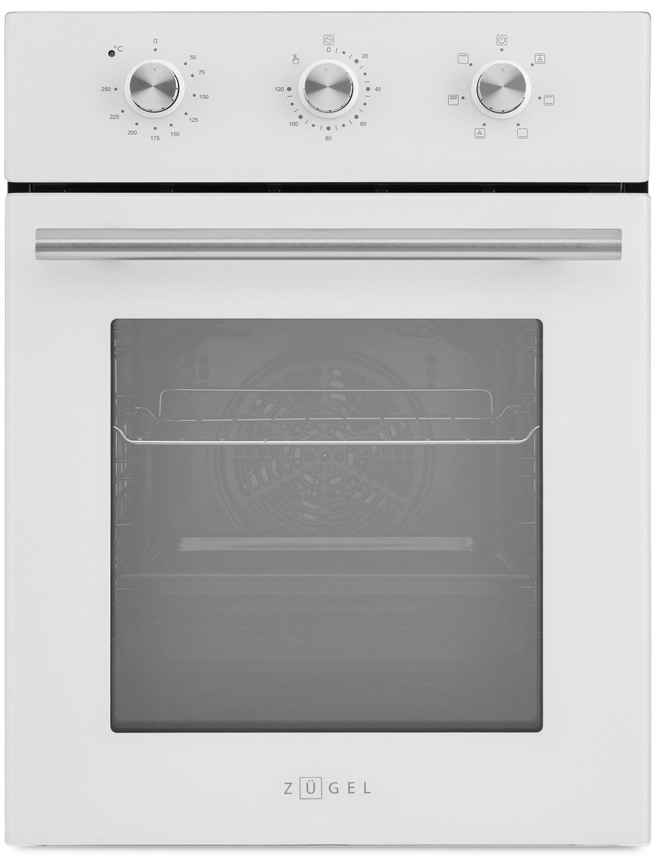 Духовой шкаф электрический встраиваемый ZUGEL ZOE451X, 2200 Вт, 50 л ...