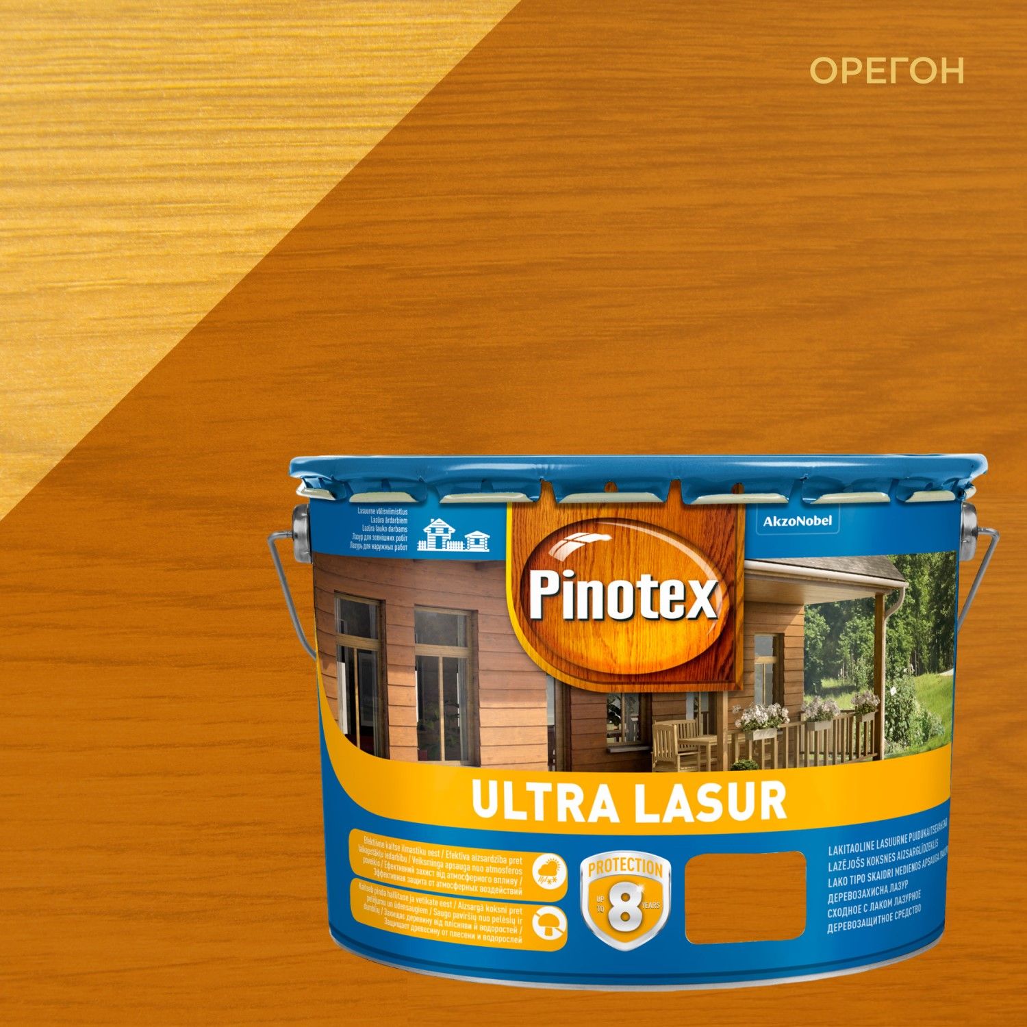 Лазурь для защиты древесины Pinotex Ultra Lasur Эстония (10л) орегон ...