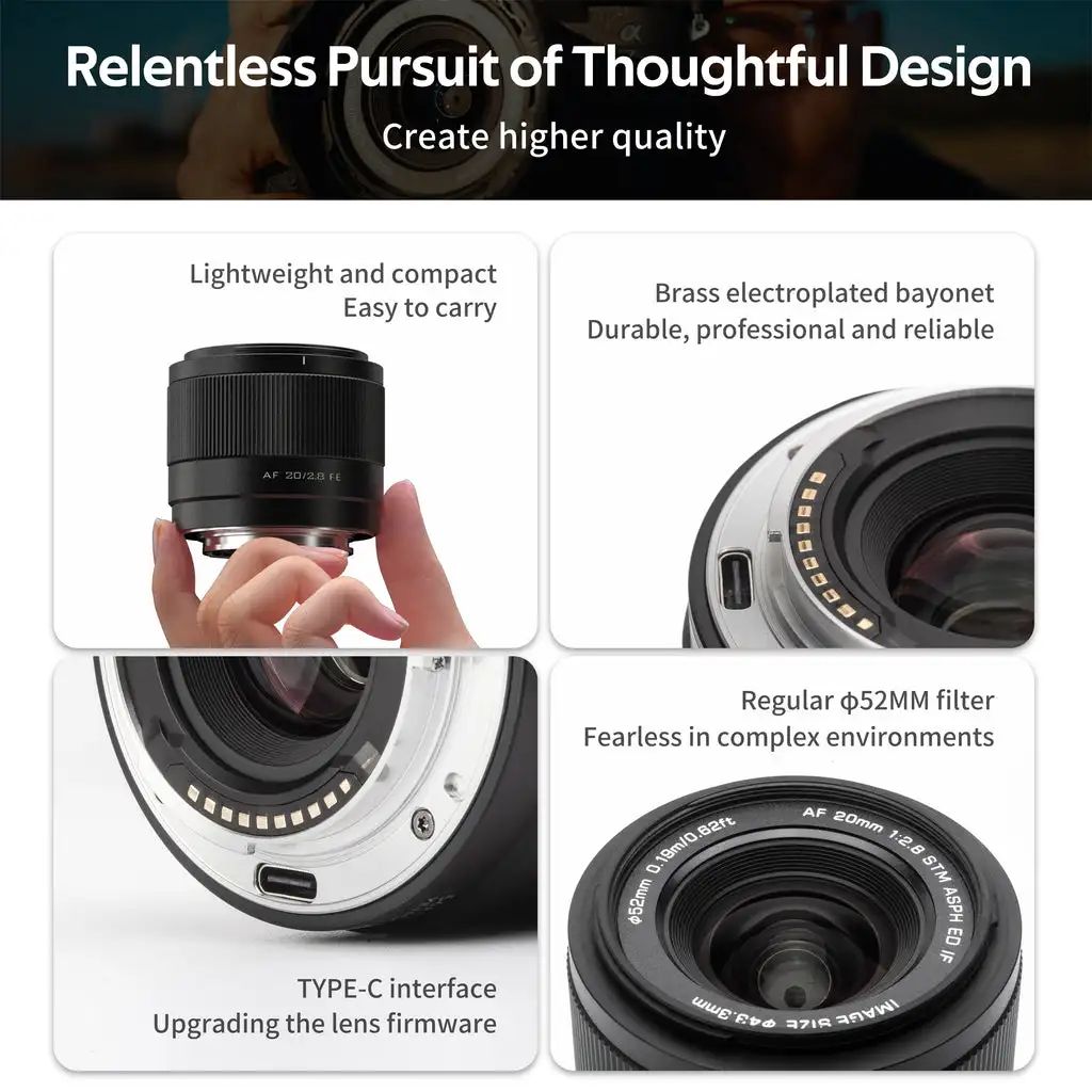 Объектив Viltrox 20mm F2.8 FE Широкоугольный ( Sony E Mount ...