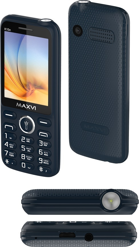 Мобильный телефон Maxvi K15n, синий - купить по выгодной цене в ...