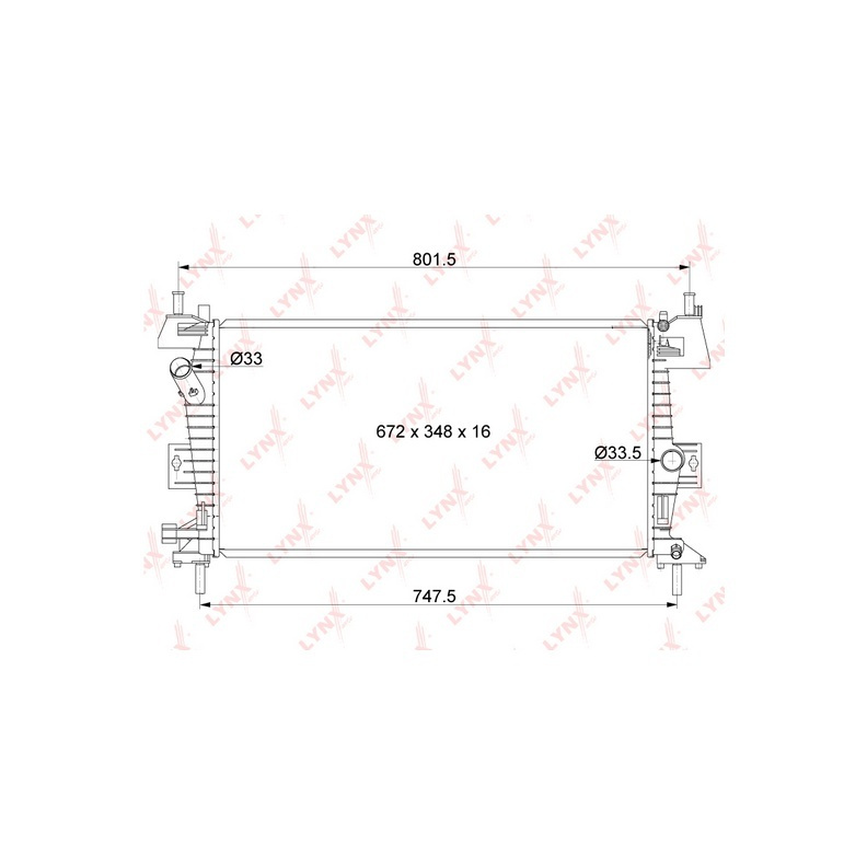 Радиатор охлаждения - LYNXauto арт. RB1035 - купить по выгодной цене в ...