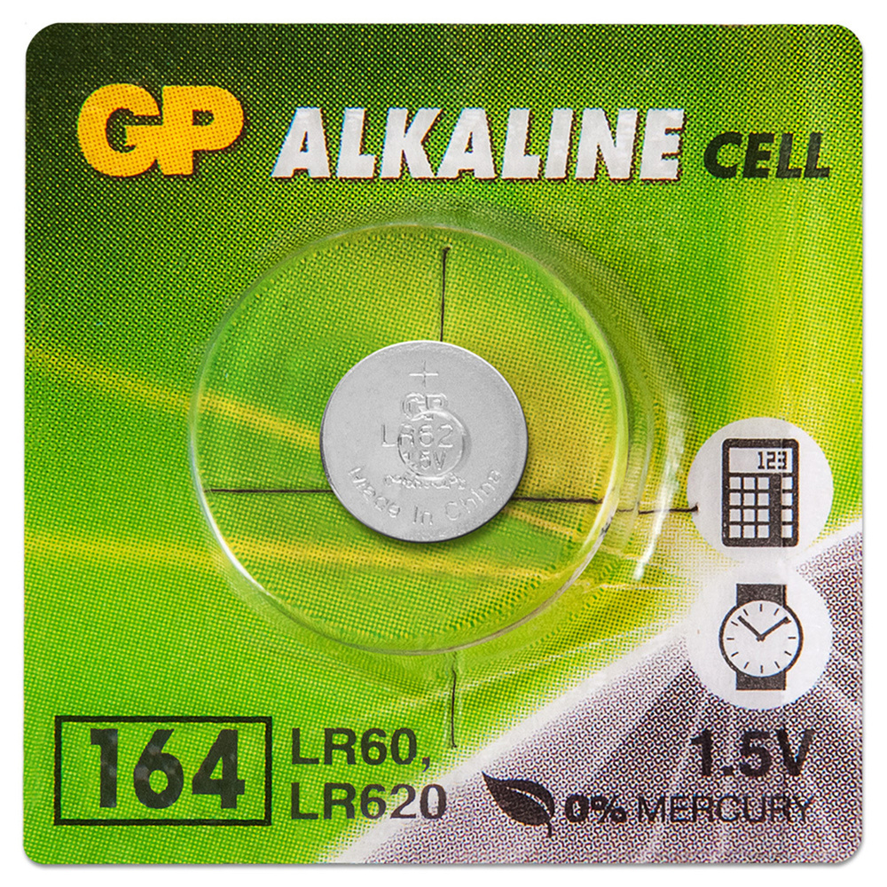 Батарейка GP AG1 (LR60, 364, 620, 621) 1.5V, 1 шт. купить на OZON по ...