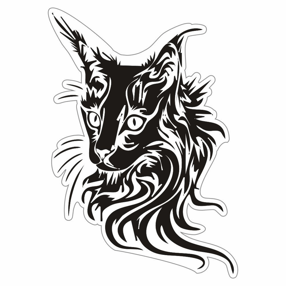 наклейка "Кошка", 150*100, Арт Рэйсинг - купить по выгодным ценам в ...