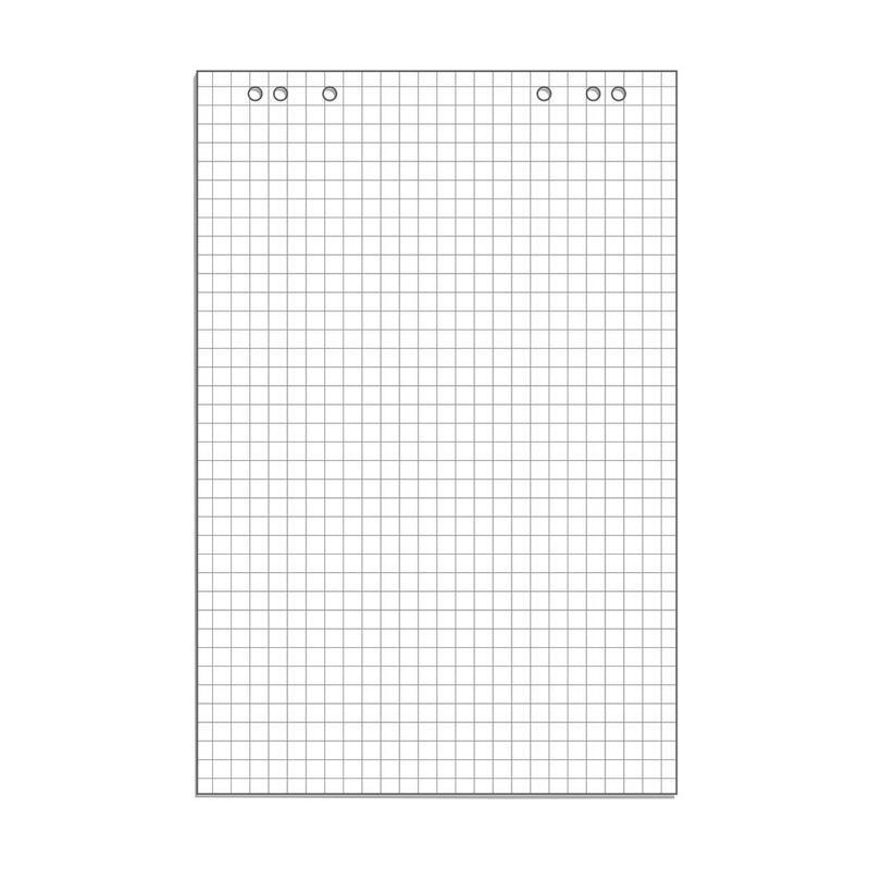 Бумага, блокнот для флипчартов Attache 67.5х98 см белая 50 листов в клетку (80 г/кв.м) - купить ...