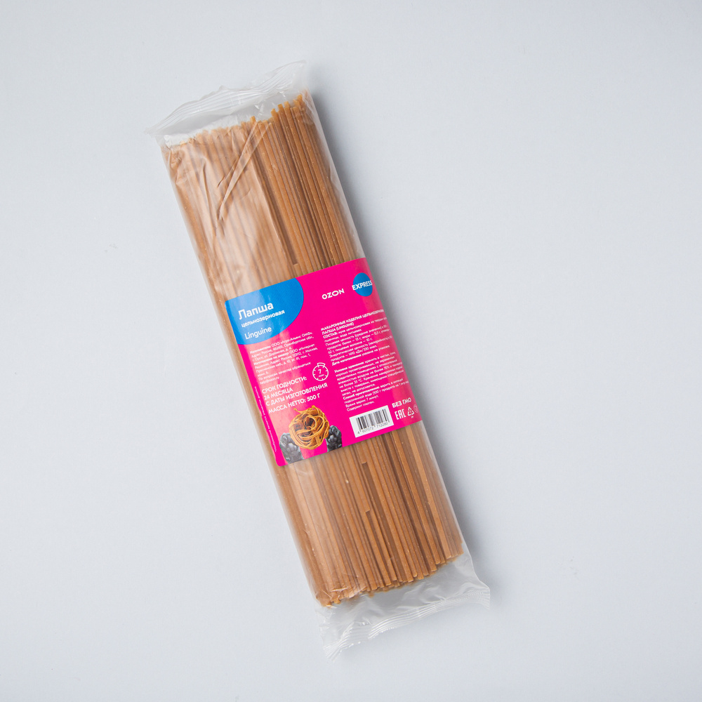 Макароны цельнозерновые Ozon fresh Лапша Linguinе, 500г - купить с доставкой по выгодным ценам в ...