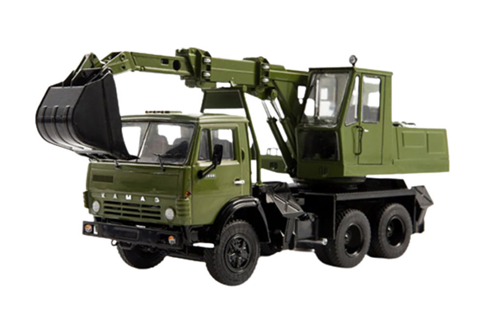 Модель коллекционная Kamaz / камаз 5511 экскаватор ЭО-3532 хаки - купить в интернет-магазине ...