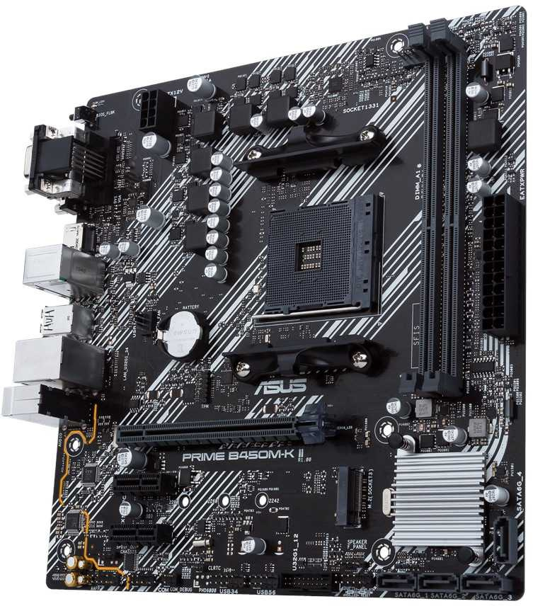 Материнская плата ASUS PRIME B450M-K II купить по низкой цене с ...