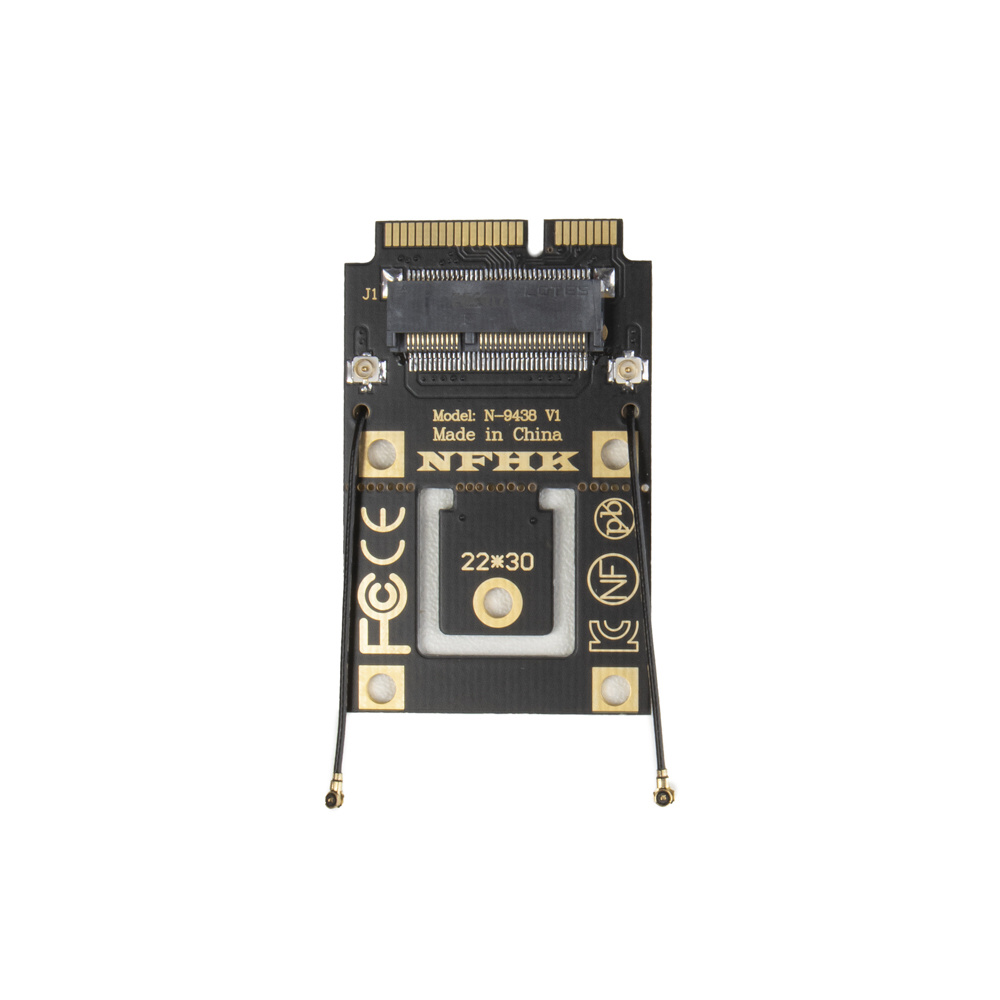 Адаптер-переходник для PCIe M.2/CNVi M.2 Wi-Fi IPEX4 на mini PCIe Wi-Fi ...