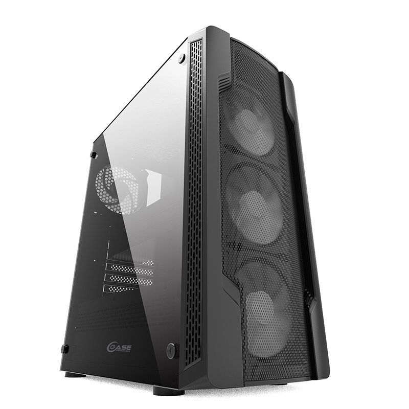 Powercase Компьютерный корпус Mistral X4 Mesh Black черный Cmixb F4