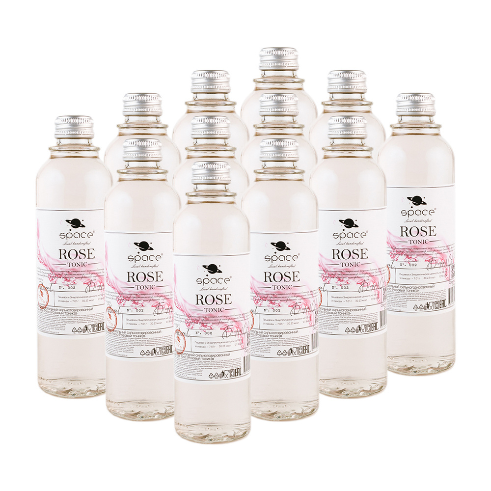 Натуральный розовый тоник / Space Rose Tonic, 330 мл. 12 шт - купить с ...