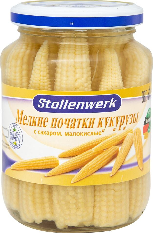Кукурузные початки Stollenwerk мелкие малокислые 330г 1шт - купить с ...