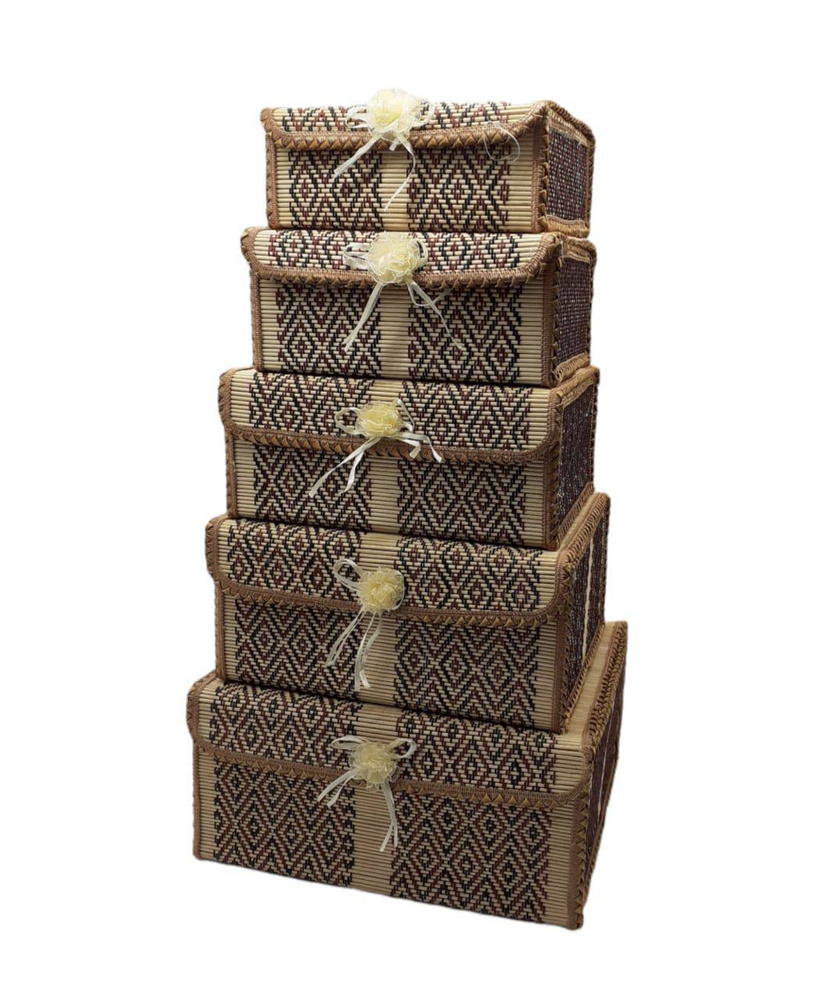 Шкатулка-сундук Универсальная Bambooka, 5 шт купить по выгодным ценам в ...