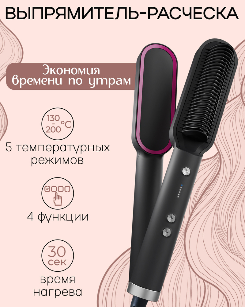 Выпрямитель для волос / Электрическая расческа для выпрямления ...