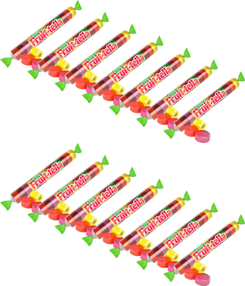 Мармелад Fruittella жевательный с начинкой, комплект: 14 упаковок по 52 ...