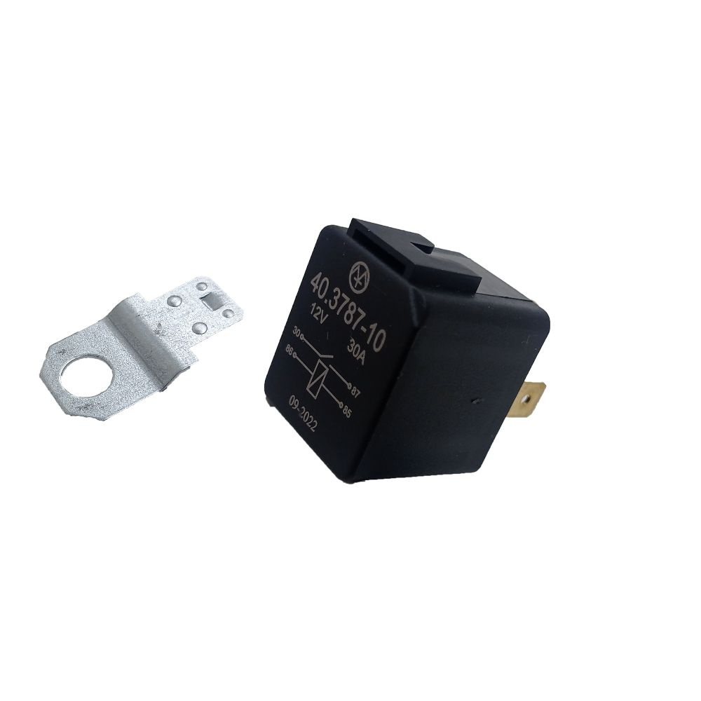 Реле 12V 30A 4-х контактное с кронштейном 40.3787-10 (аналог 90.3747-10 ...