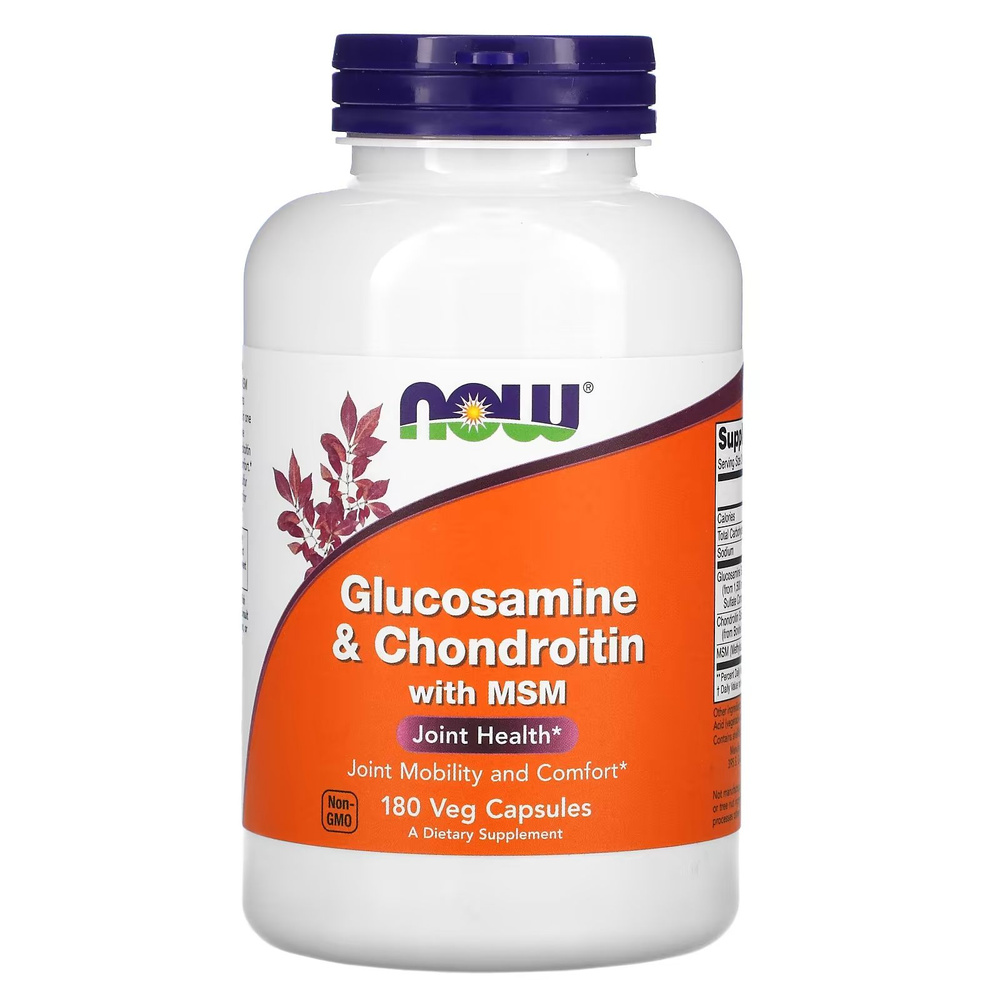 Глюкозамин хондроитин и МСМ NOW Glucosamine, Chondroitin with MSM 180 ...
