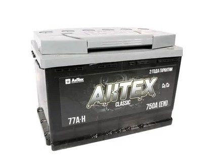 Аккумулятор автомобильный АКТЕХ Аккумулятор Aktex Classic 77 А.ч ...