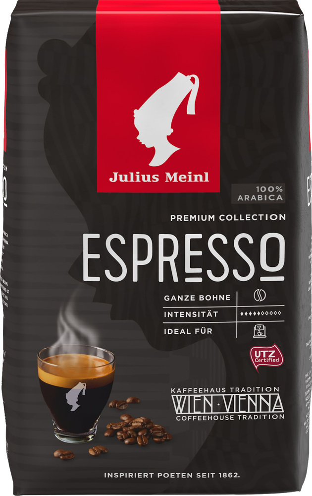 Кофе зерновой JULIUS MEINL Espresso premium, среднеобжареный, Италия ...