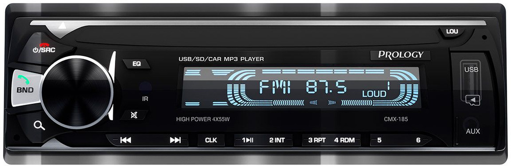 Автомагнитола Prology CMX-185 1DIN 4x55Вт AUX 2 ПДУ (PRCMX185)1 DIN - купить в интернет-магазине ...