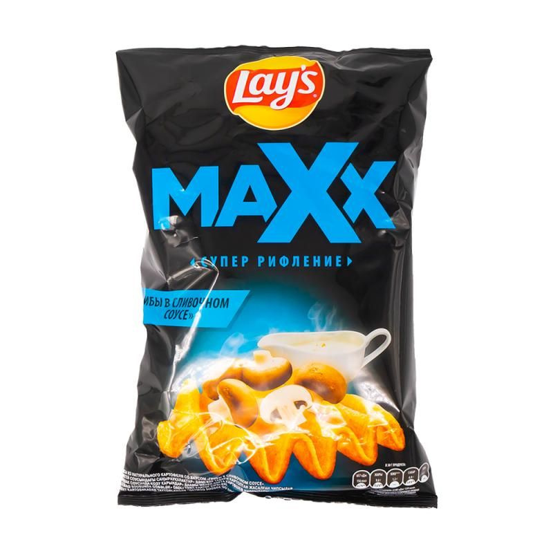 Картофельные рифлёные чипсы Lays "Maxx" 110 г купить на OZON по низкой ...