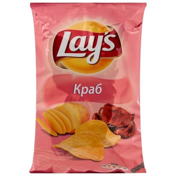 Чипсы картофельные Lay's Краб 81гр*5шт - купить с доставкой по выгодным ценам в интернет ...