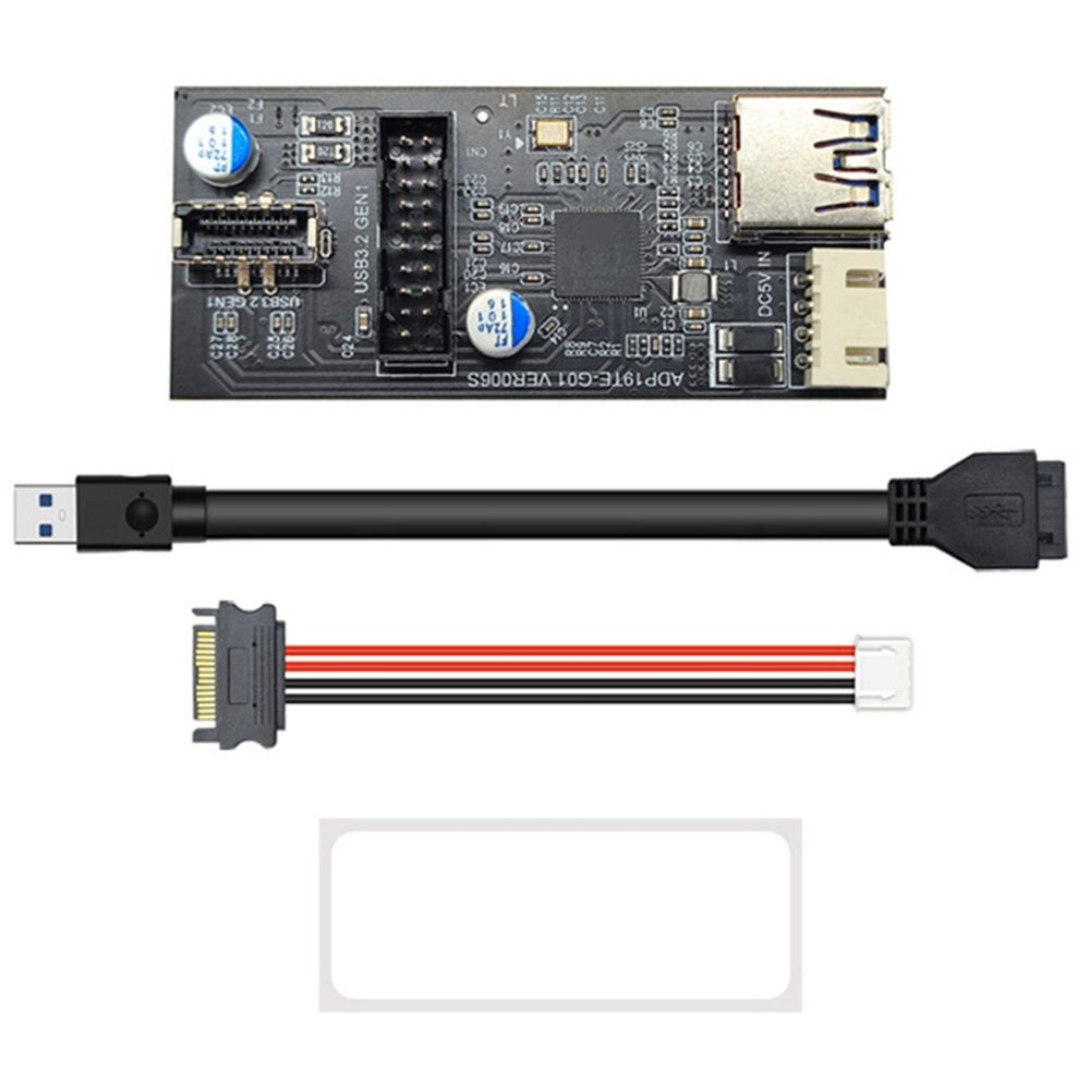 USB3.2 Передний адаптер GEN1 19PIN на 19PIN+TYPE-E (A-KEY) Плата ...