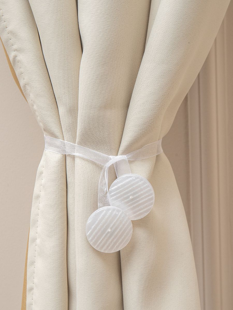 Подхват для штор магнитный Ajur M10-3 lenta, белый, 2 шт купить по ...