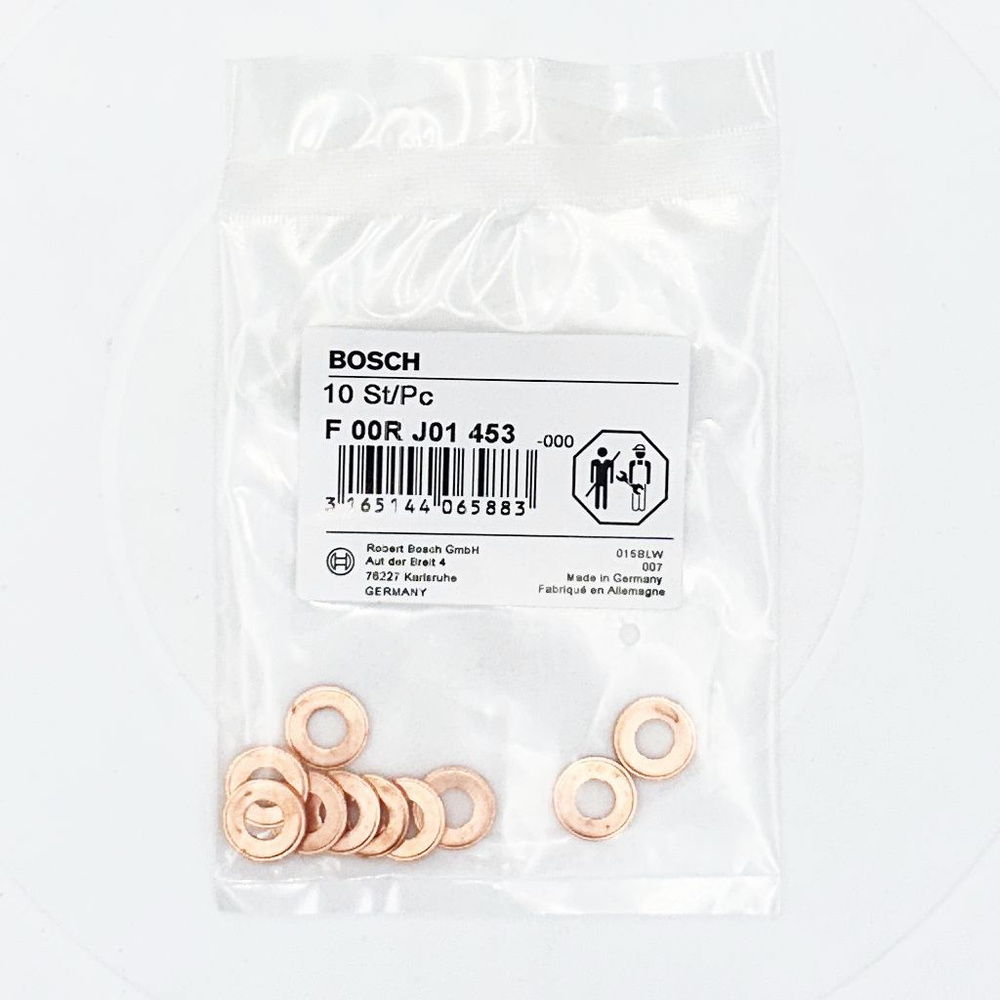 Кольцо уплотнительное топливной форсунки Bosch F00RJ01453 / 10шт купить ...