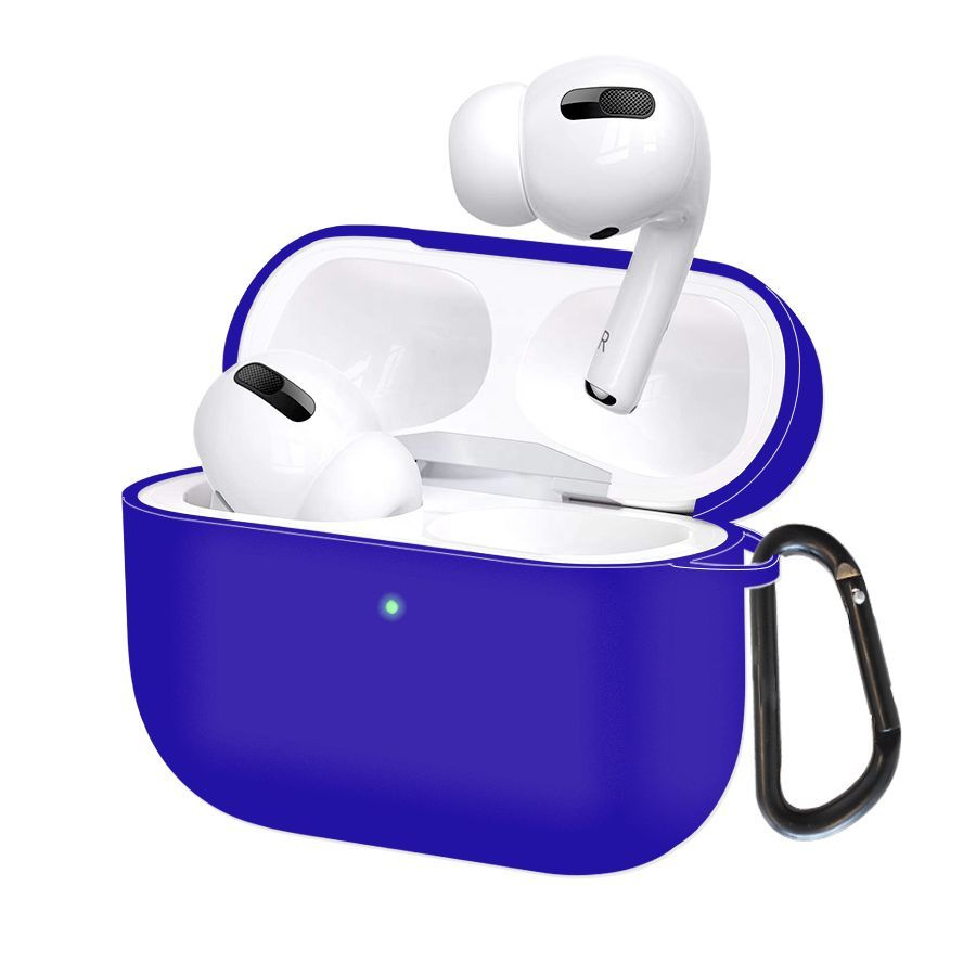 Силиконовый чехол (футляр) для наушников Apple AirPods Pro с карабином ...