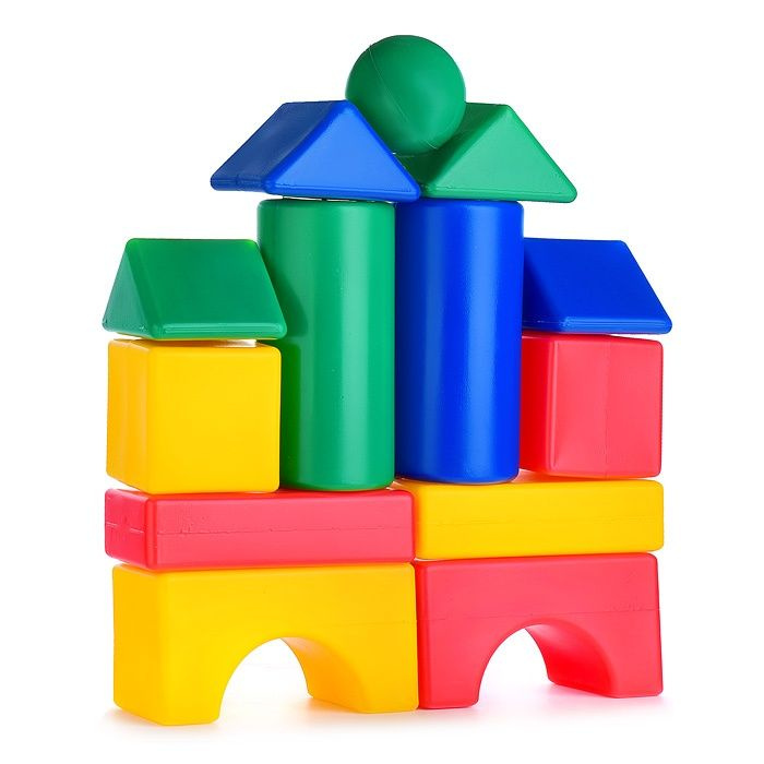 Конструктор Green Plast "Мой городок", 13 деталей, пластик, в пакете ...