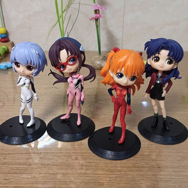 евангелион QPosket EVA Evangelion Аниме фигурки Мари Рей Аска - купить с доставкой по выгодным ...