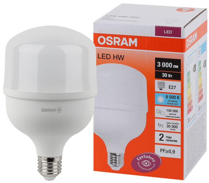 Светодиодная лампа OSRAM LED HW 30W/865 230V E27 3000lm 12X1 купить на ...